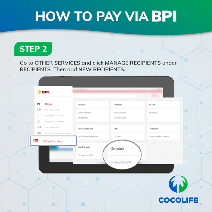 BPI Guide for Online Payment – Cocolife