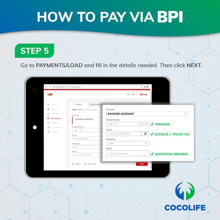 BPI Guide for Online Payment – Cocolife