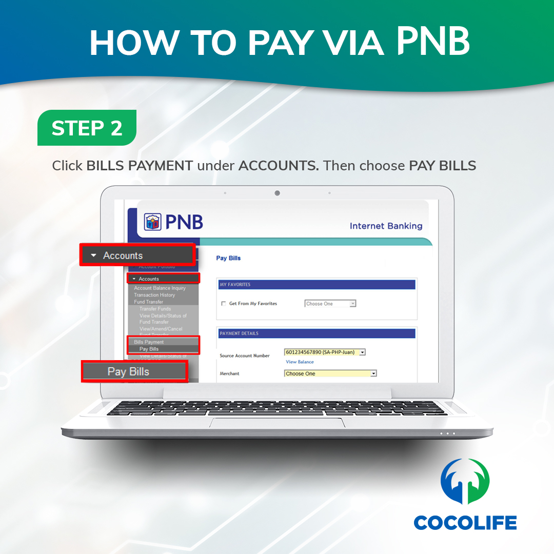 PNB Guide for Online Payment - Cocolife