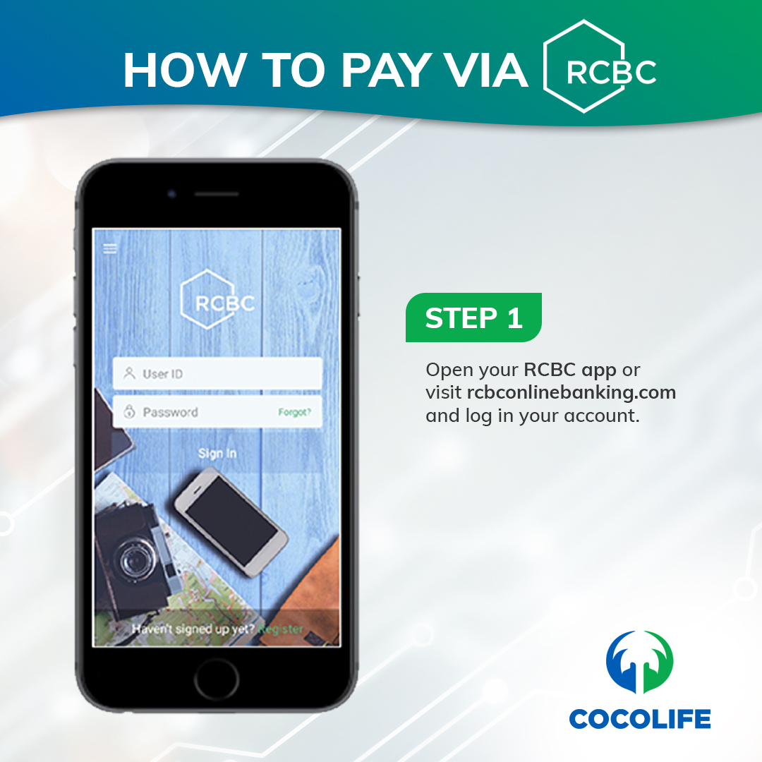 RCBC Guide for Online Payment – Cocolife