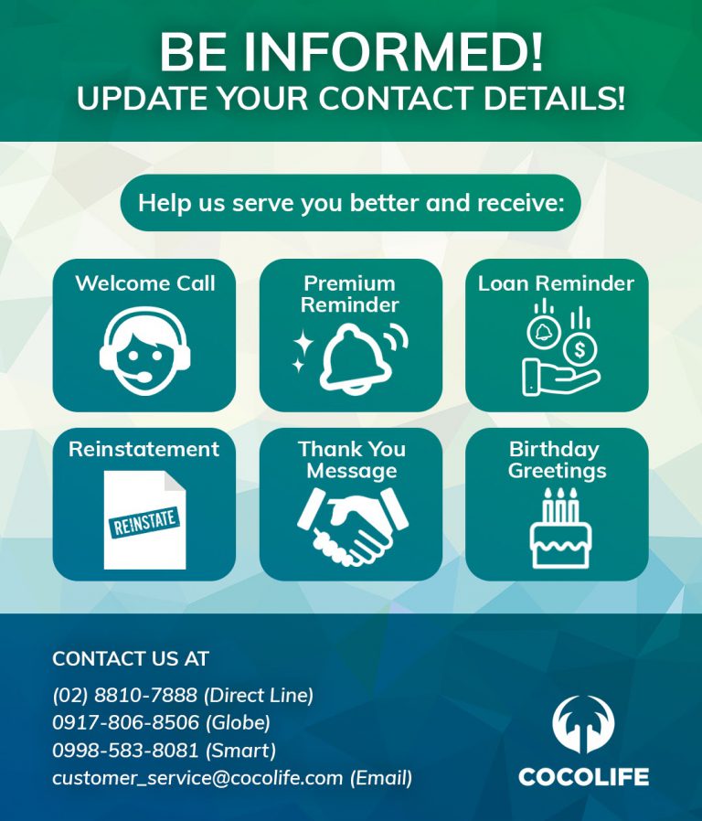 Contact Info Update – Cocolife